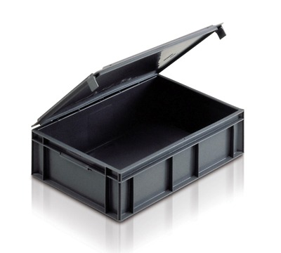 Allibert Euro Containers with Hinged Lid: Richardsons Shelving ...